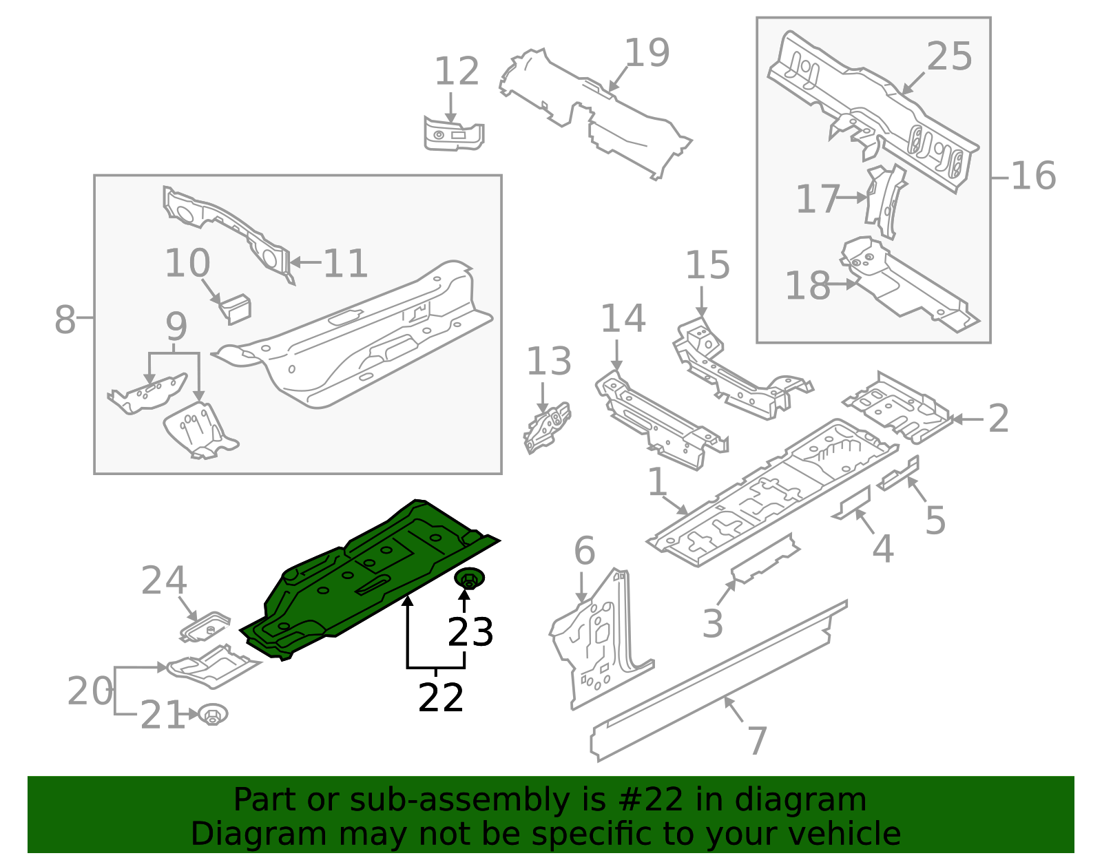 8W6-825-208-B - Rear Shield 2018-2025 Audi | Audi OEM Parts Guy
