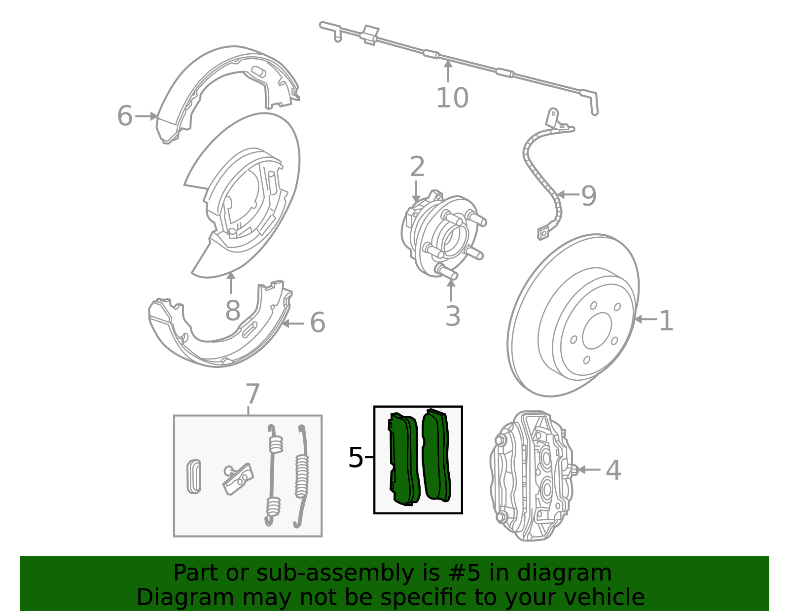 2021-2023 Mopar Brake Pads 68501808AB | Mopar Parts Canada