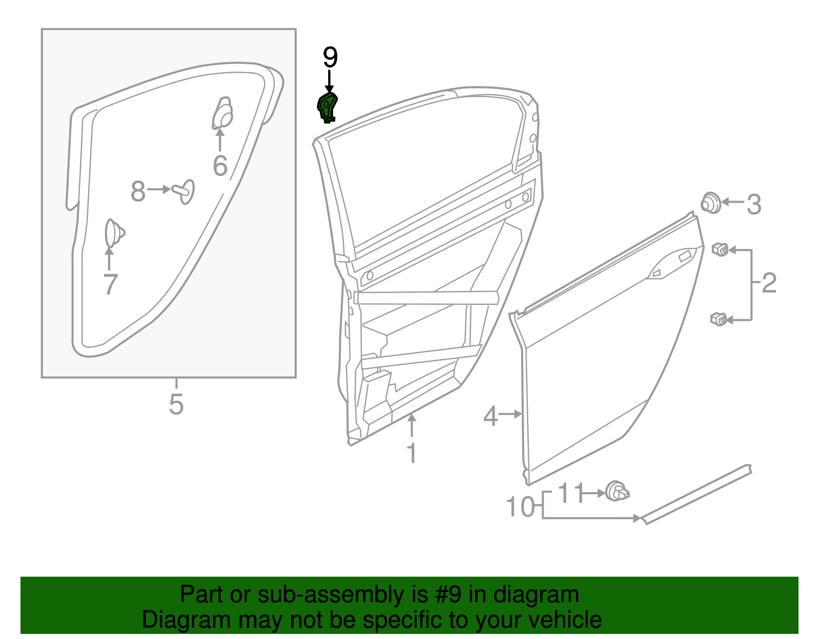 2013-2017 Honda Accord Corner Trim 72956-T2A-A01 | Honda Factory Parts