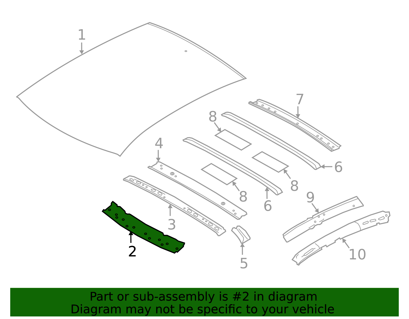 73211-4RA0A - Windshield Header 2016-2023 Nissan Maxima | Sullivan ...