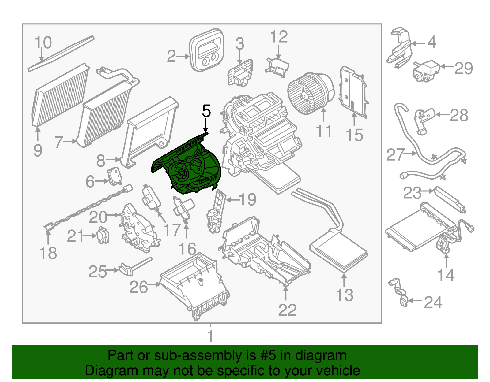 OEM Ford Blower Case For 2014-2023 Ford Transit Connect - Part No. DV6Z ...