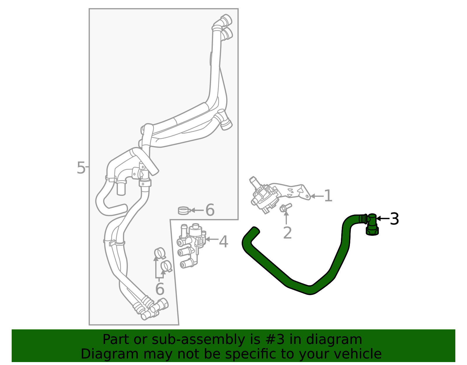 2021-2025 Ford F-150 Motorcraft Outlet Hose KM-7013 | OEM Parts Online