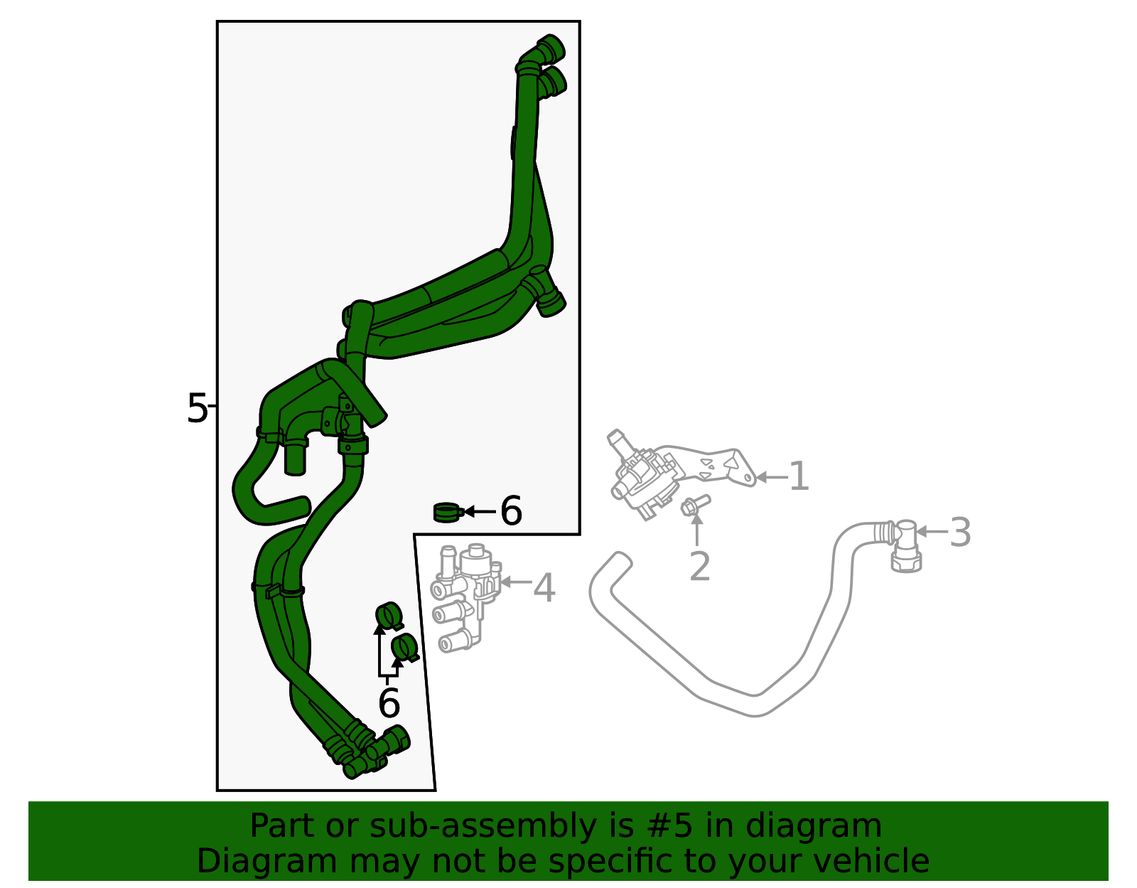 2015-2025 Ford F-150 Lower Hose FL3Z-8286-C | TascaParts.com