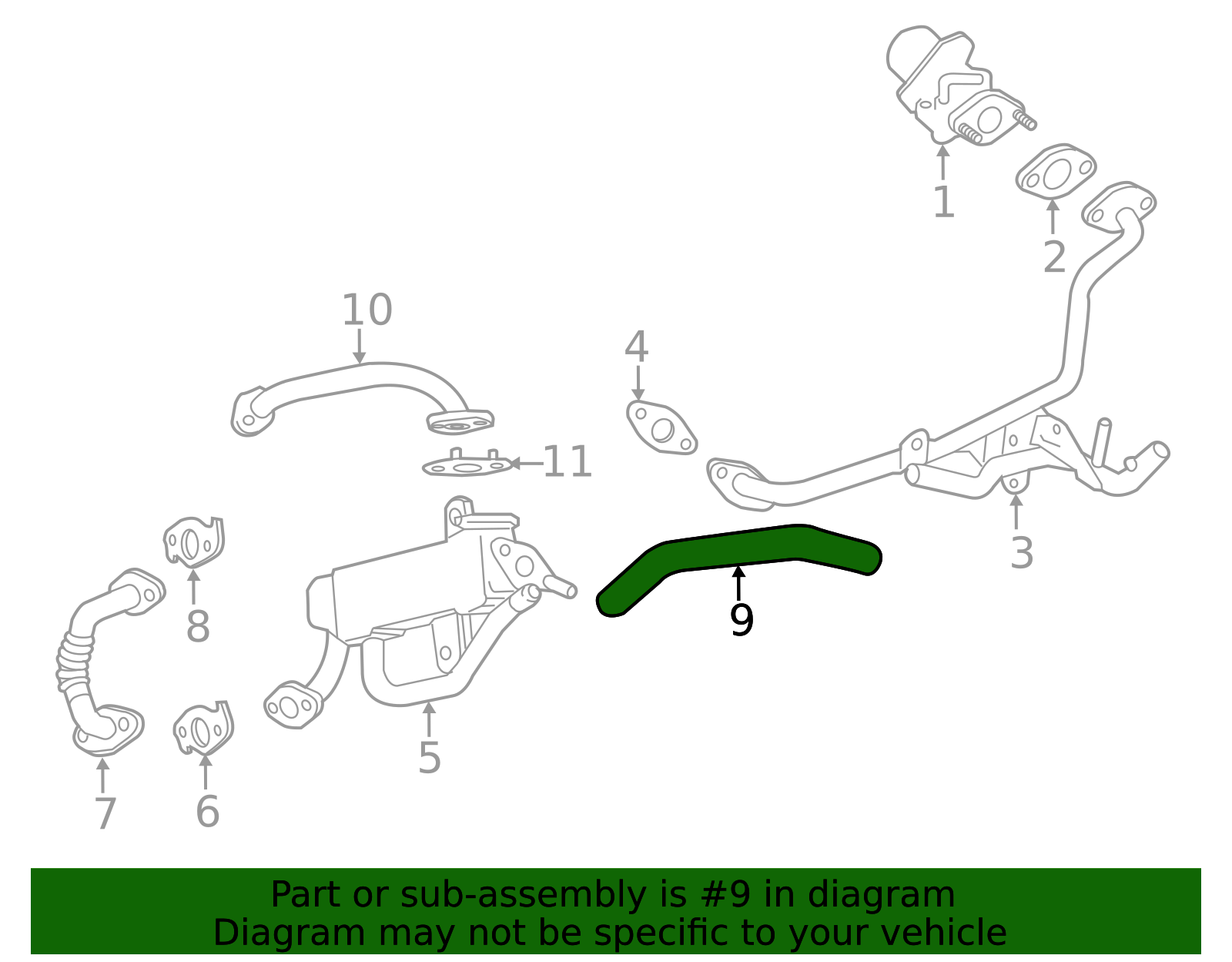 2016-2018 Toyota RAV4 By-Pass Hose 16282-36100 | MotorMotor