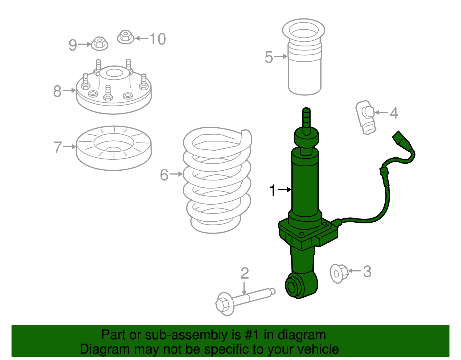 ASH-25847 - Shock Absorber Assembly | Dealer Auto Parts