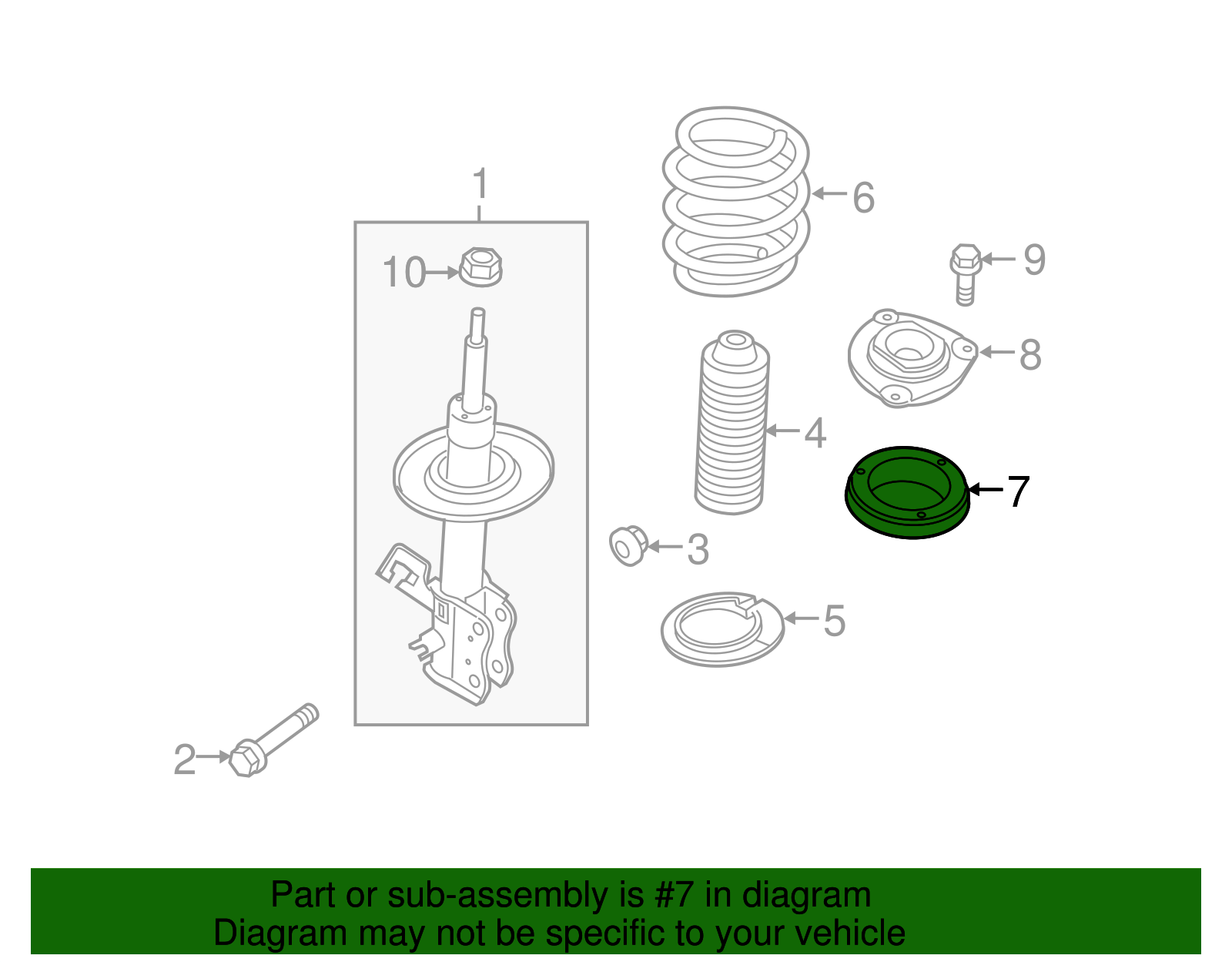 2014-2025 Nissan Strut Bearing 54325-3YW0A | Sullivan Brothers Nissan