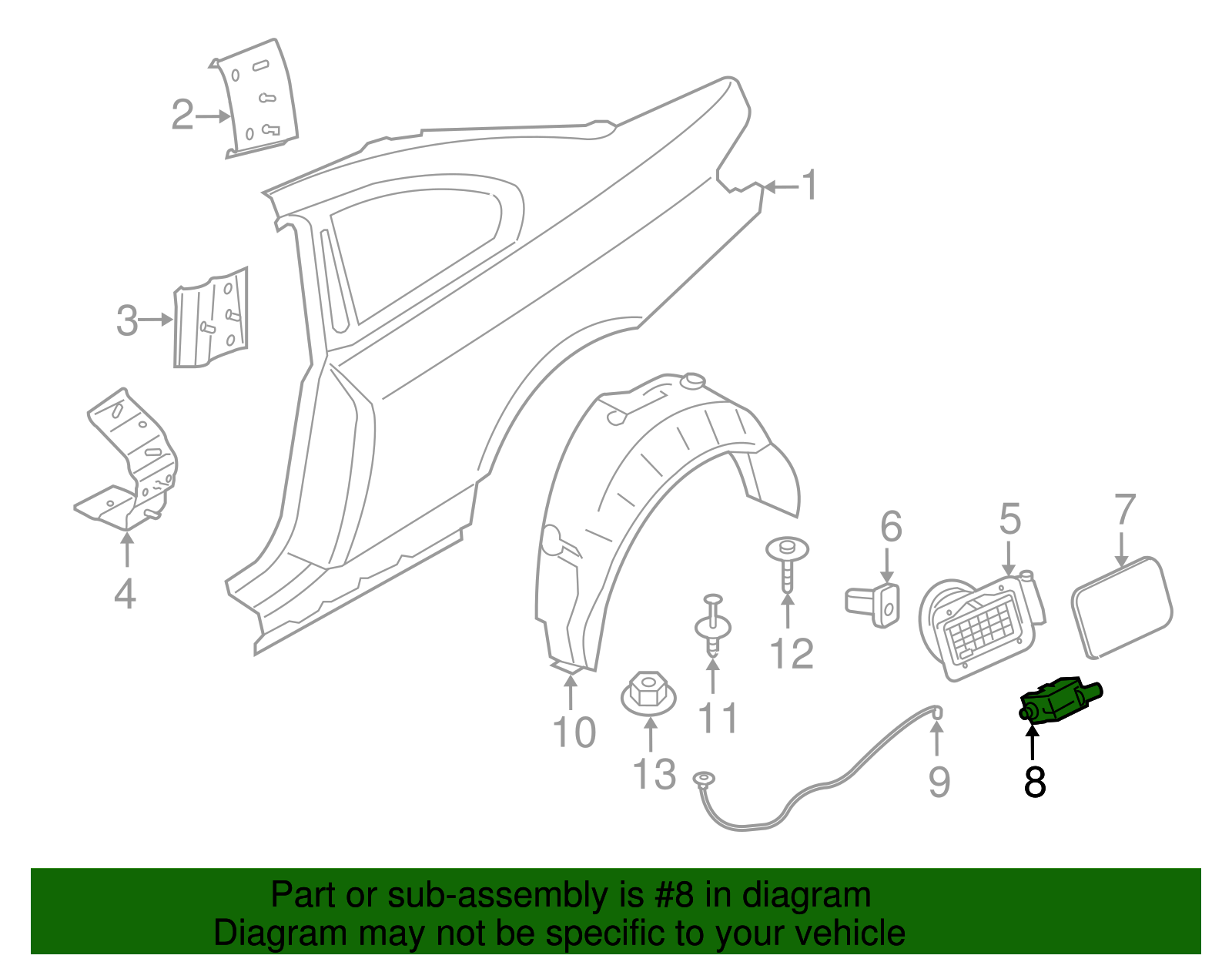 67117309678 - 2014-2021 BMW Actuator (67-11-7-309-678) | BMW of South ...