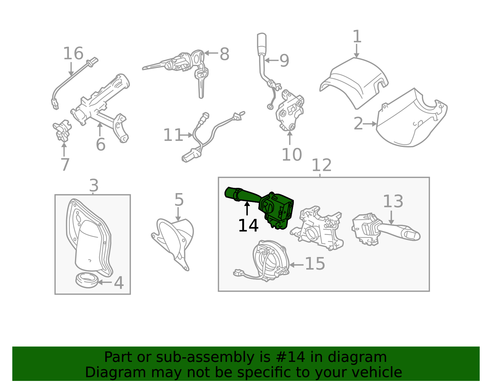 2000-2006 Toyota Wiper Switch 84652-0C020 | OEM Parts Online