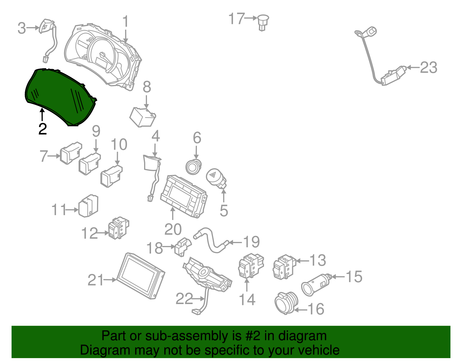 2011-2017 Nissan Quest Lens 24813-1JB0B | Scott Evans Nissan Parts