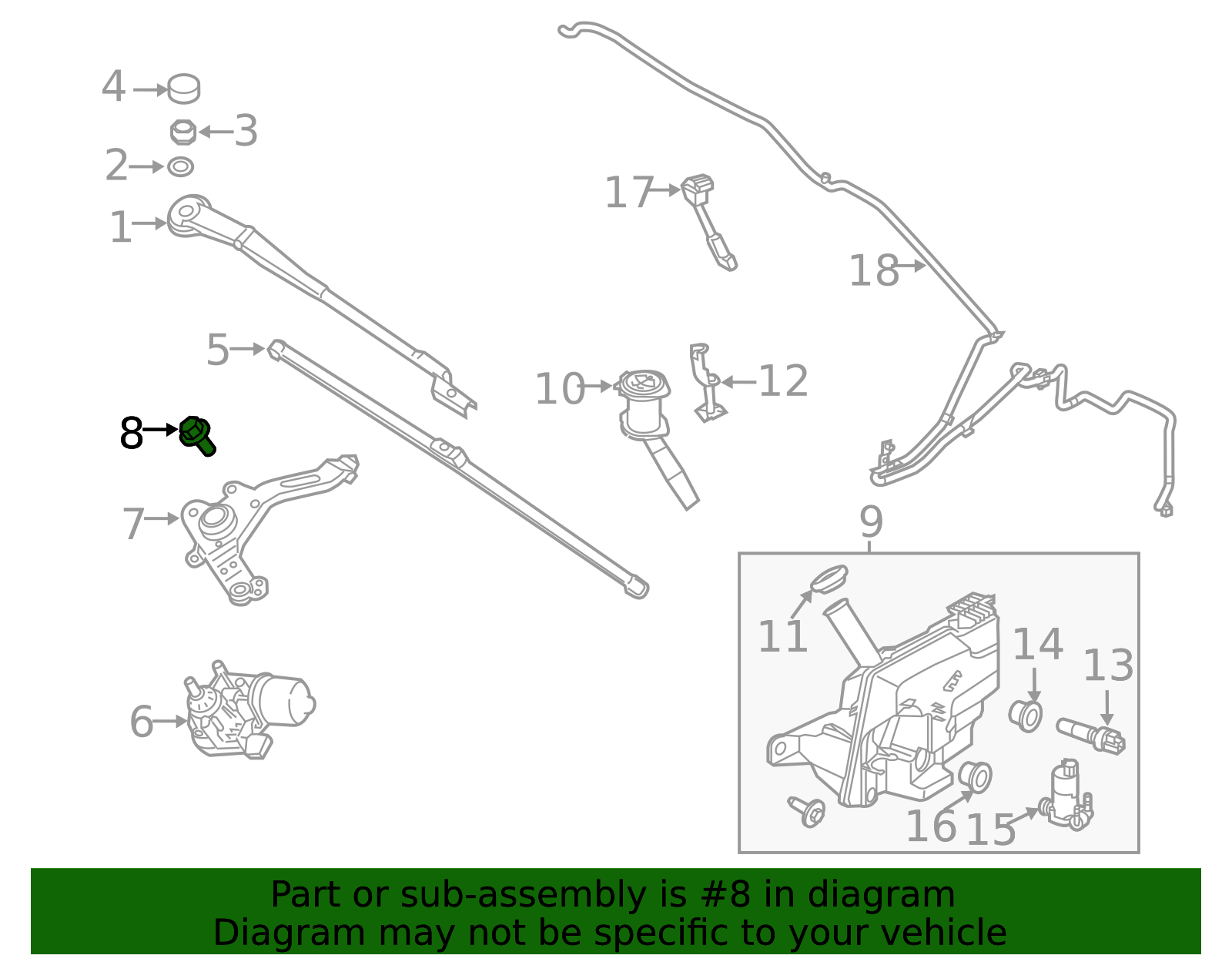 2011-2018 Ford Mount Bracket Bolt -W701695-S442 | TascaParts.com