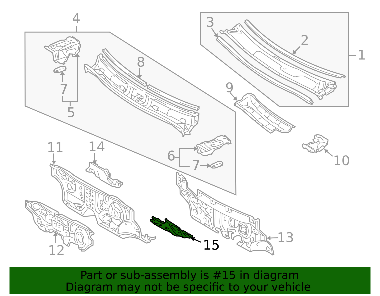 2006-2007 Toyota Highlander Dashboard Panel Brace 58191-0E011 | MotorMotor