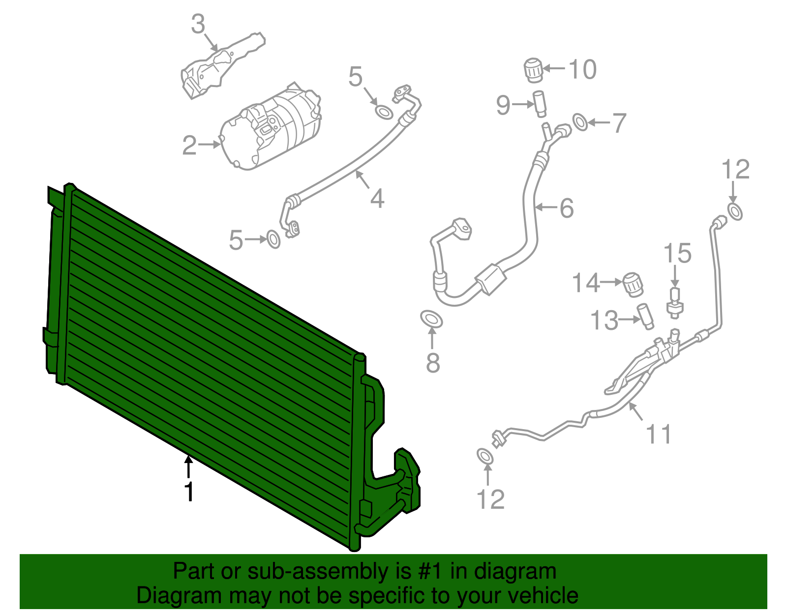 64506804722 - 2012-2021 BMW A/C Condenser (64-50-6-804-722) | BMW of ...