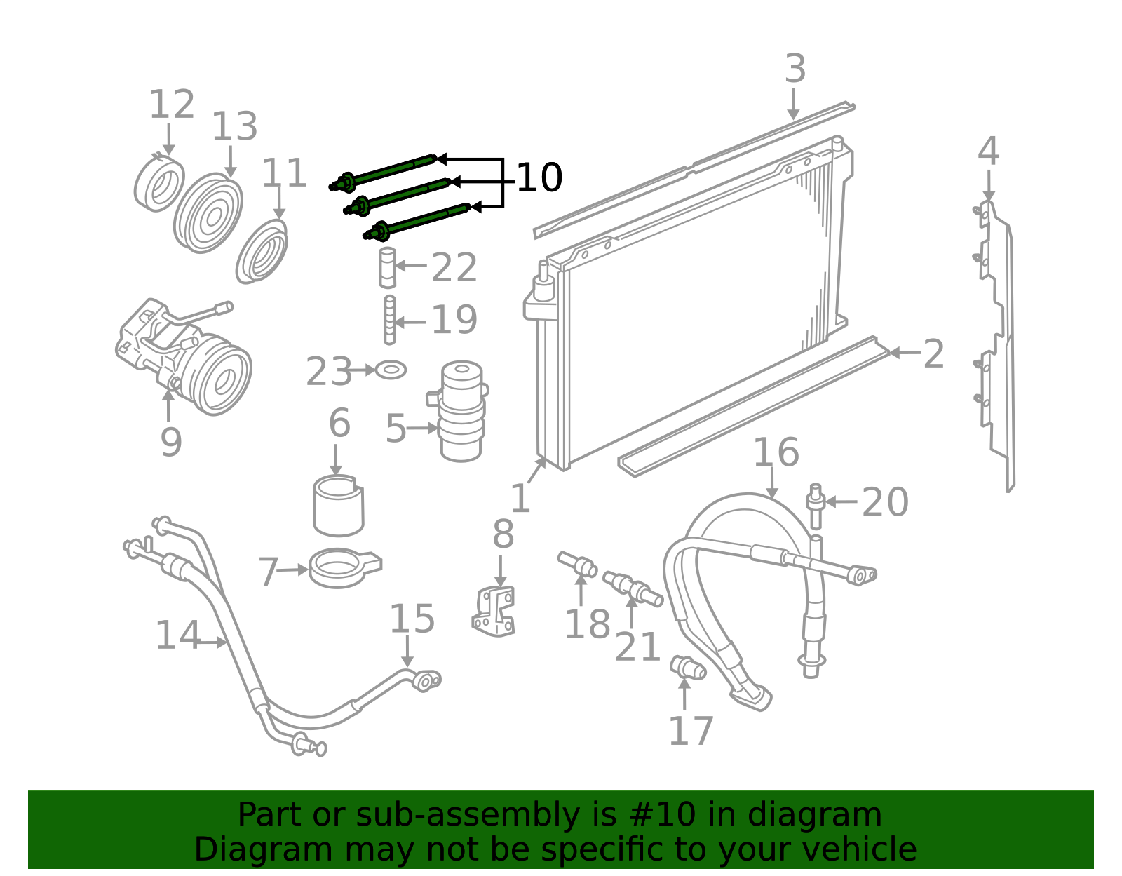 Genuine OEM Ford Part - A/C Compressor Stud W707821-S437 | Genuine OEM ...