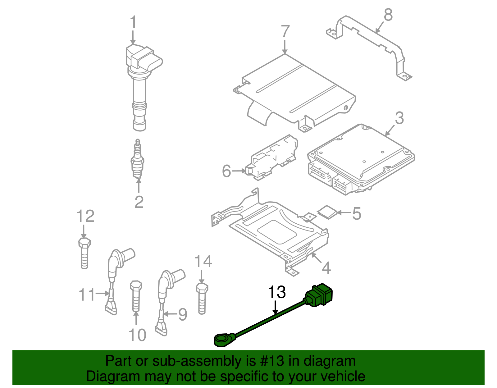 06E-905-377-J - Knock Sensor 2006-2018 Volkswagen | OEM VW Parts Haus