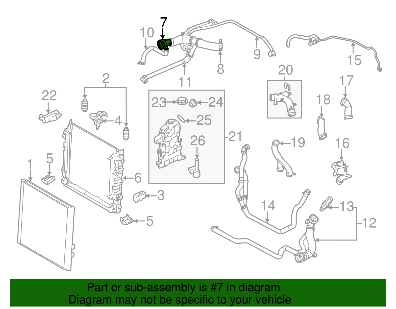 Genuine Upper Hose for 2010-2011 Land Rover Range Rover | Land Rover ...