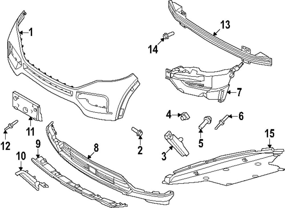 2020-2025 Ford Bumper Corner Cover LB5Z-15266-AC | TascaParts.com