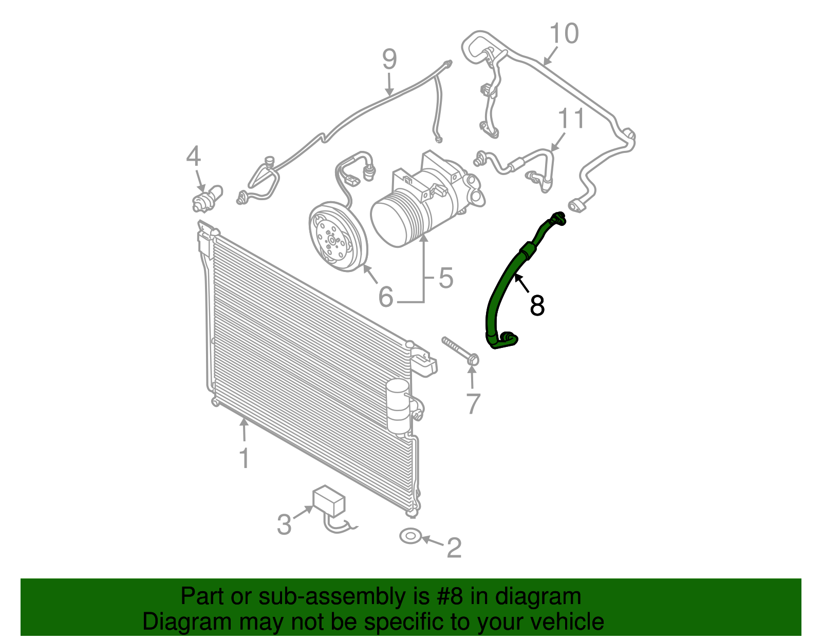 92480-9BT0B - 2020-2021 Nissan Frontier - Suction Hose | Anicra Nissan ...