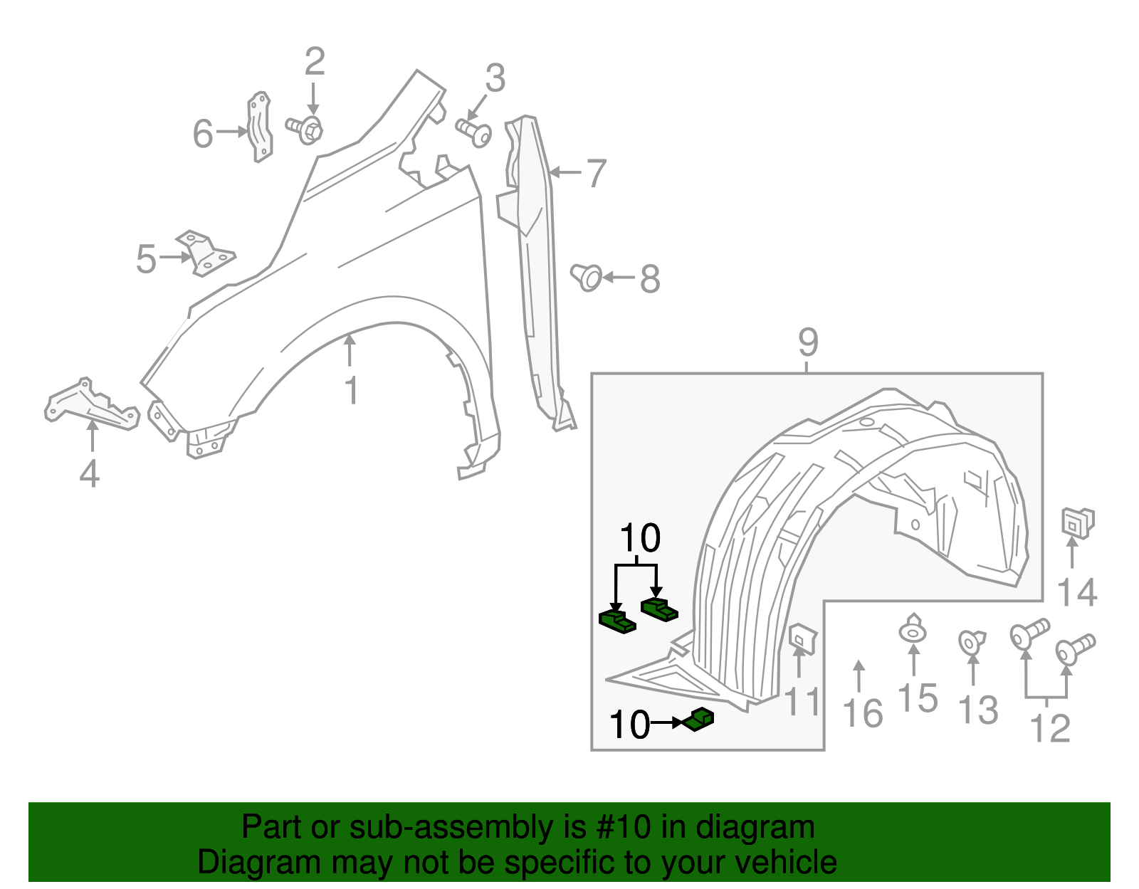 74103-TK8-A00 - Fender Liner Retainer Nut 2016-2024 Honda | Honda Parts ...