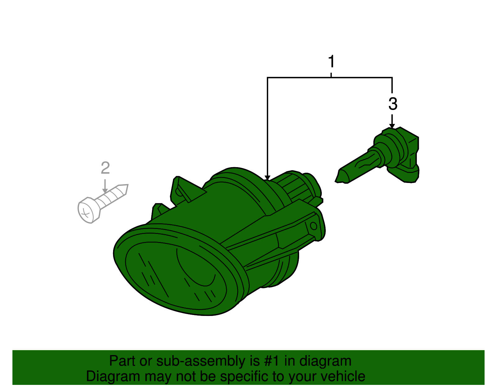 2006-2010 Volkswagen Passat Fog Lamp Assembly 3C0-941-699-B | VW Direct ...