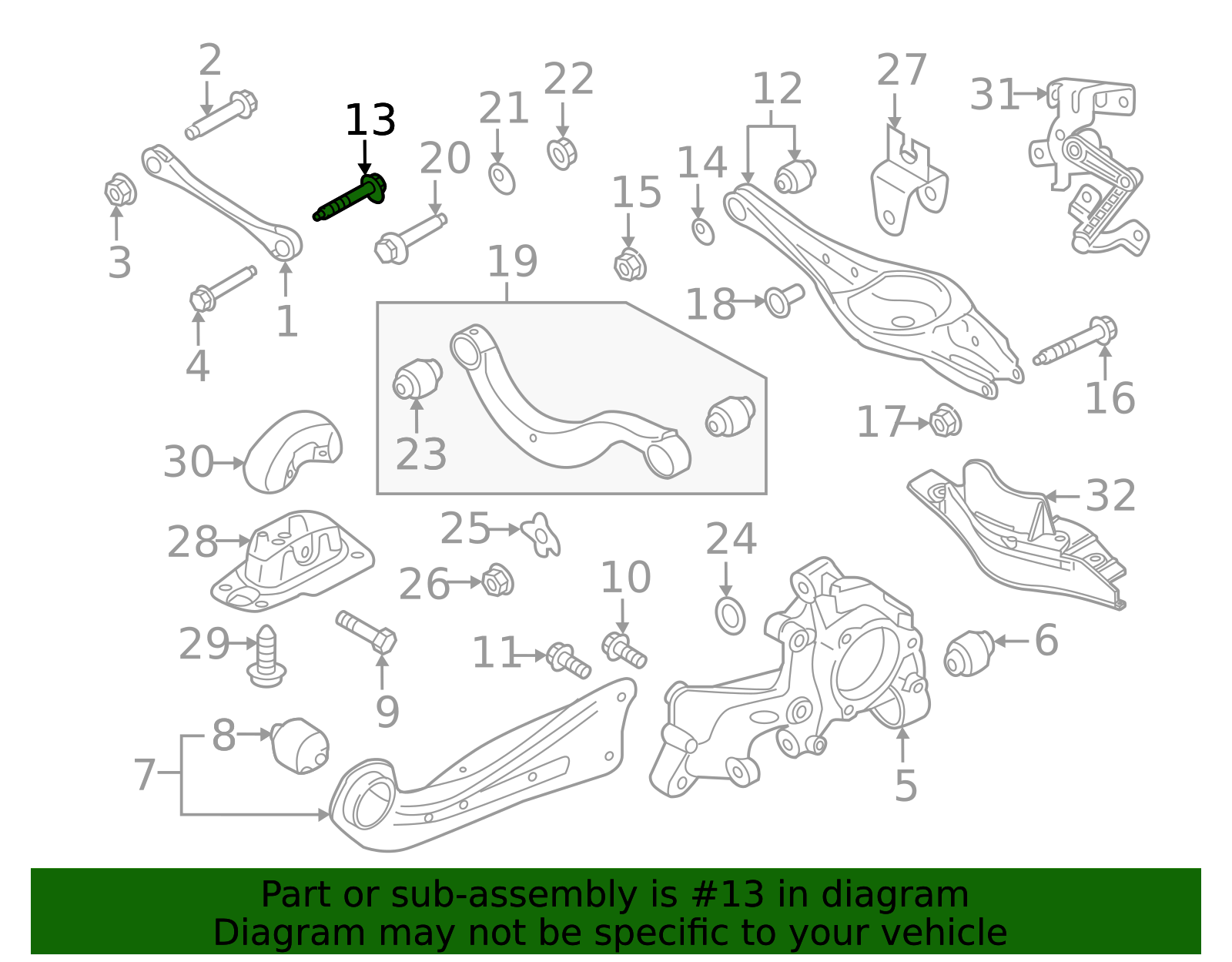 2005-2025 Volkswagen Lower Control Arm Adjust Bolt WHT-000-228 | OEM ...