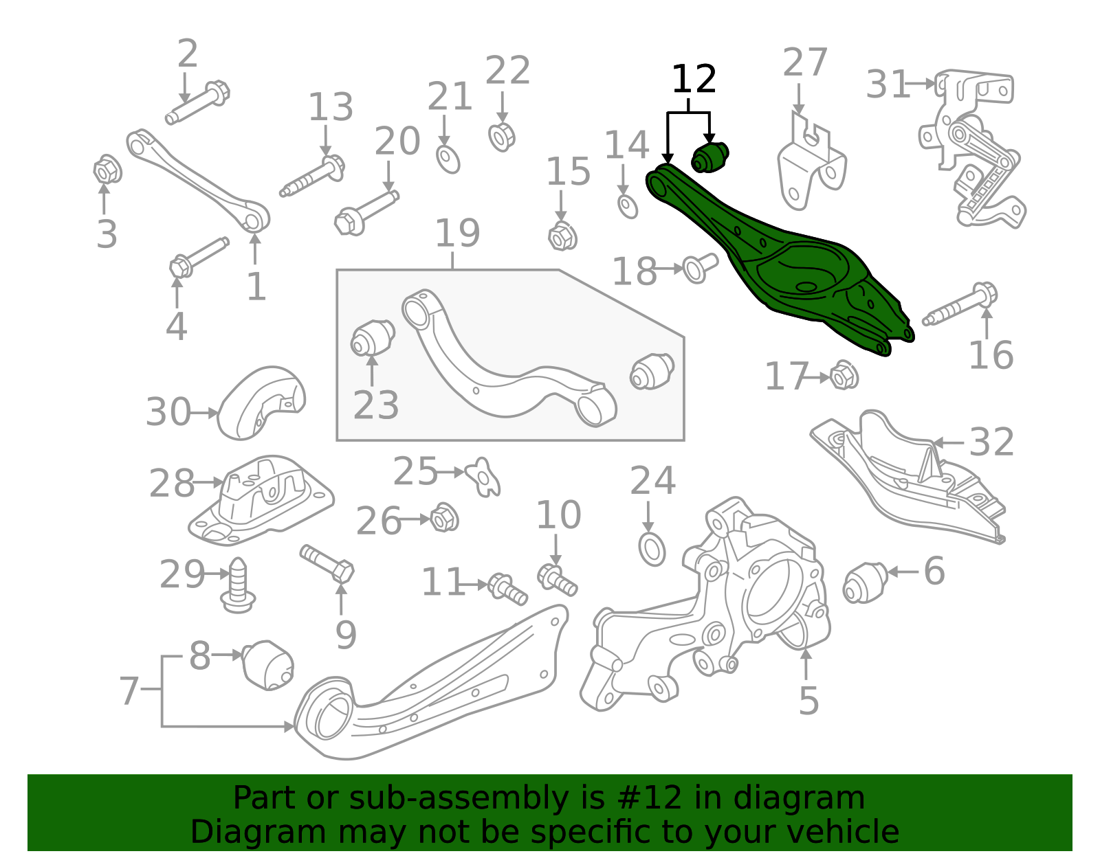 3QF-505-311-B - Lower Control Arm 2018-2025 Volkswagen | Volkswagen ...