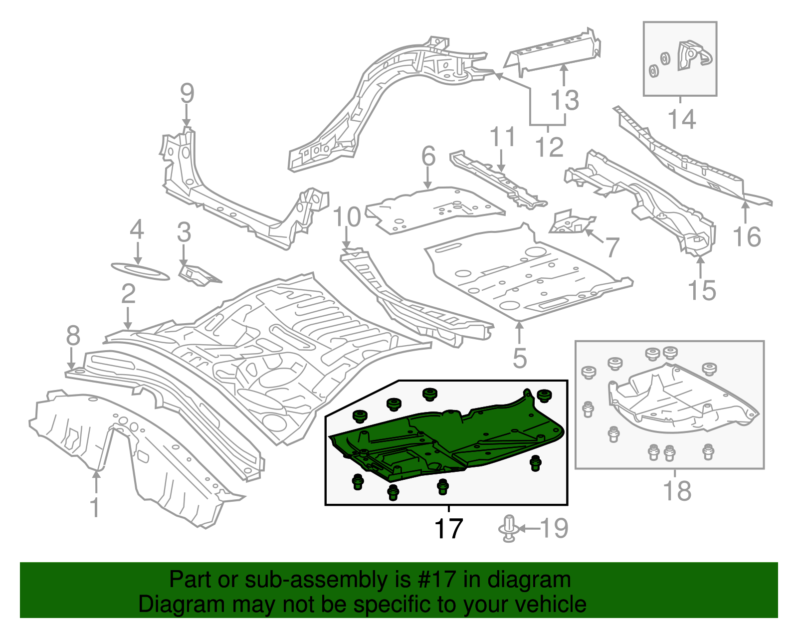 2014-2024 Lexus Under Cover 58402-53040 | OEM Parts Online