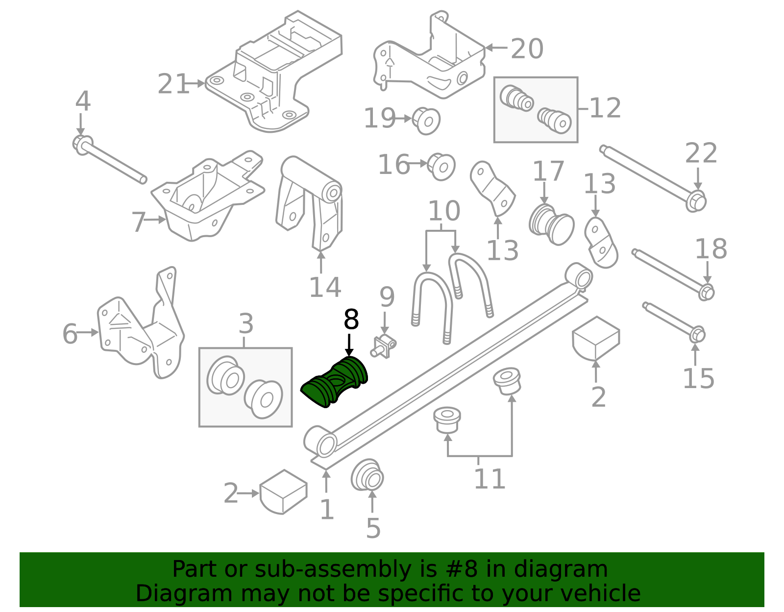 2015-2025 Ford | Leaf Spring Plate | BK2Z-5798-C | Walls' Ford Parts