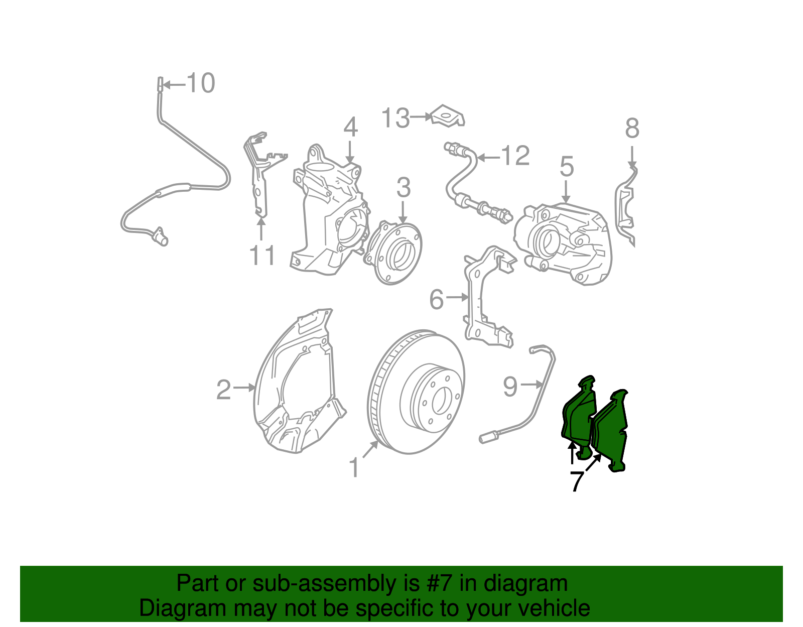 34116763617 - 2004-2007 BMW 525i Disc Brake Pad Set Front (34-11-6-763-617) | BMW of South ...