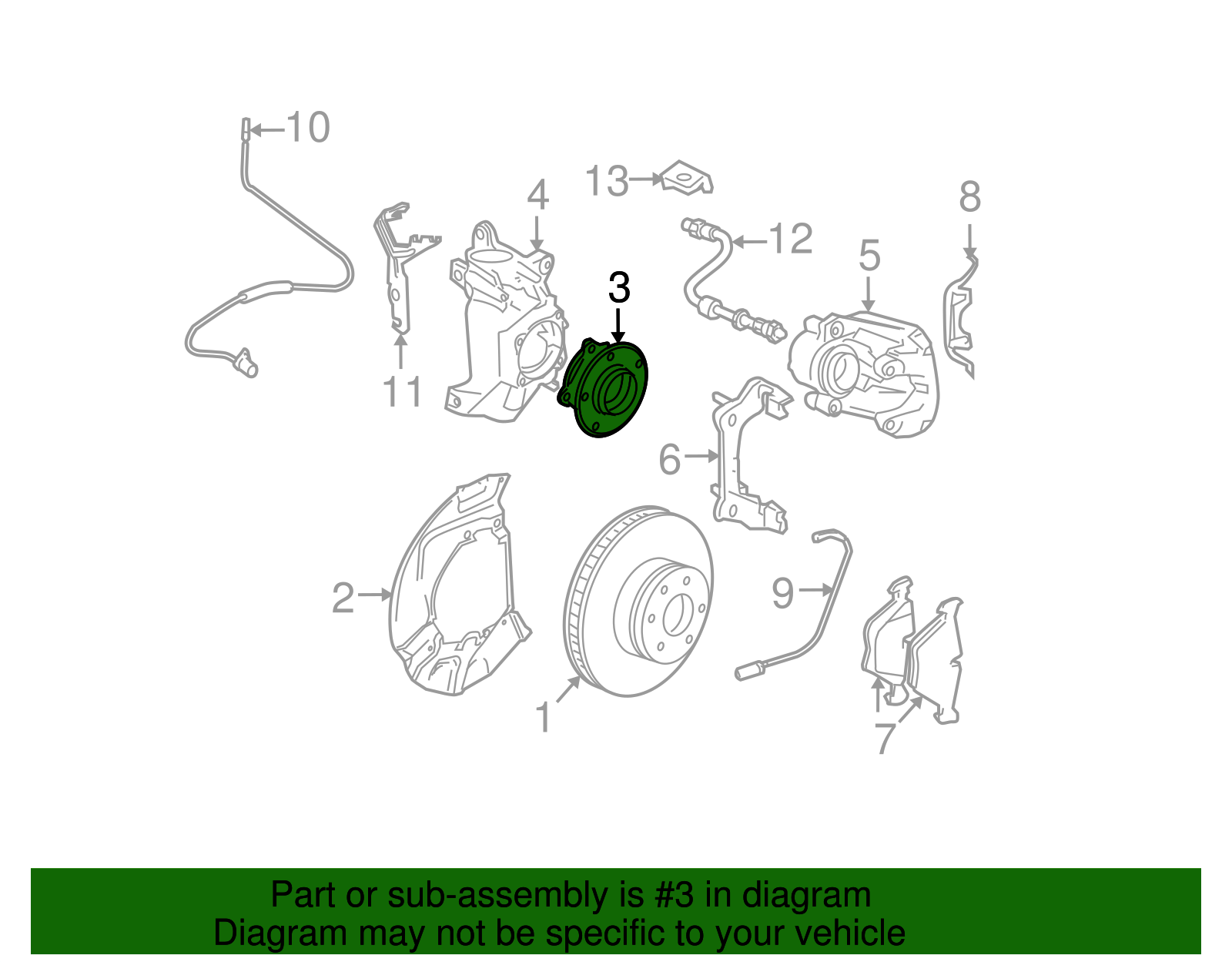 31-22-6-765-601 - Front Hub & Bearing - 2004-2010 BMW | Buy BMW Parts Now