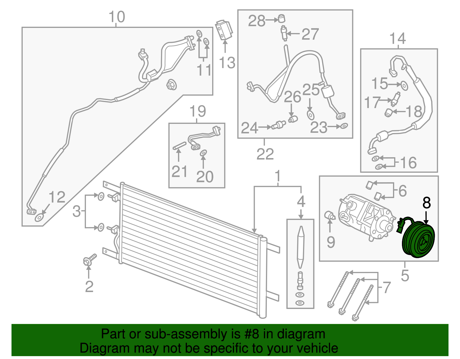 2017-2019 Ford A/C Compressor Clutch HC3Z-19D786-A | FordPartsOnSale.com