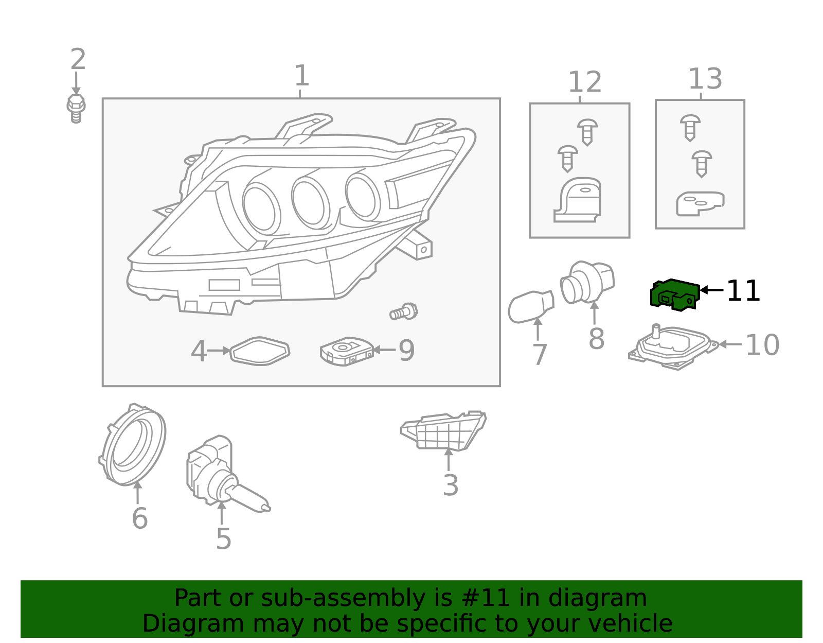 81135-48B60 - High-Quality Headlight Bulb Cap for 2013-2015 Lexus ...