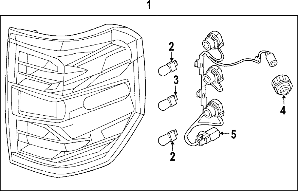 NZ6Z-13405-E - Tail Lamp Assembly 2022-2025 Ford Maverick | Ford Parts ...
