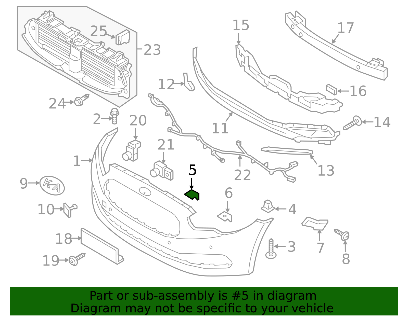 86551-3T000 - Inner Bracket 2015-2017 Kia K900 | Kia.Parts Store