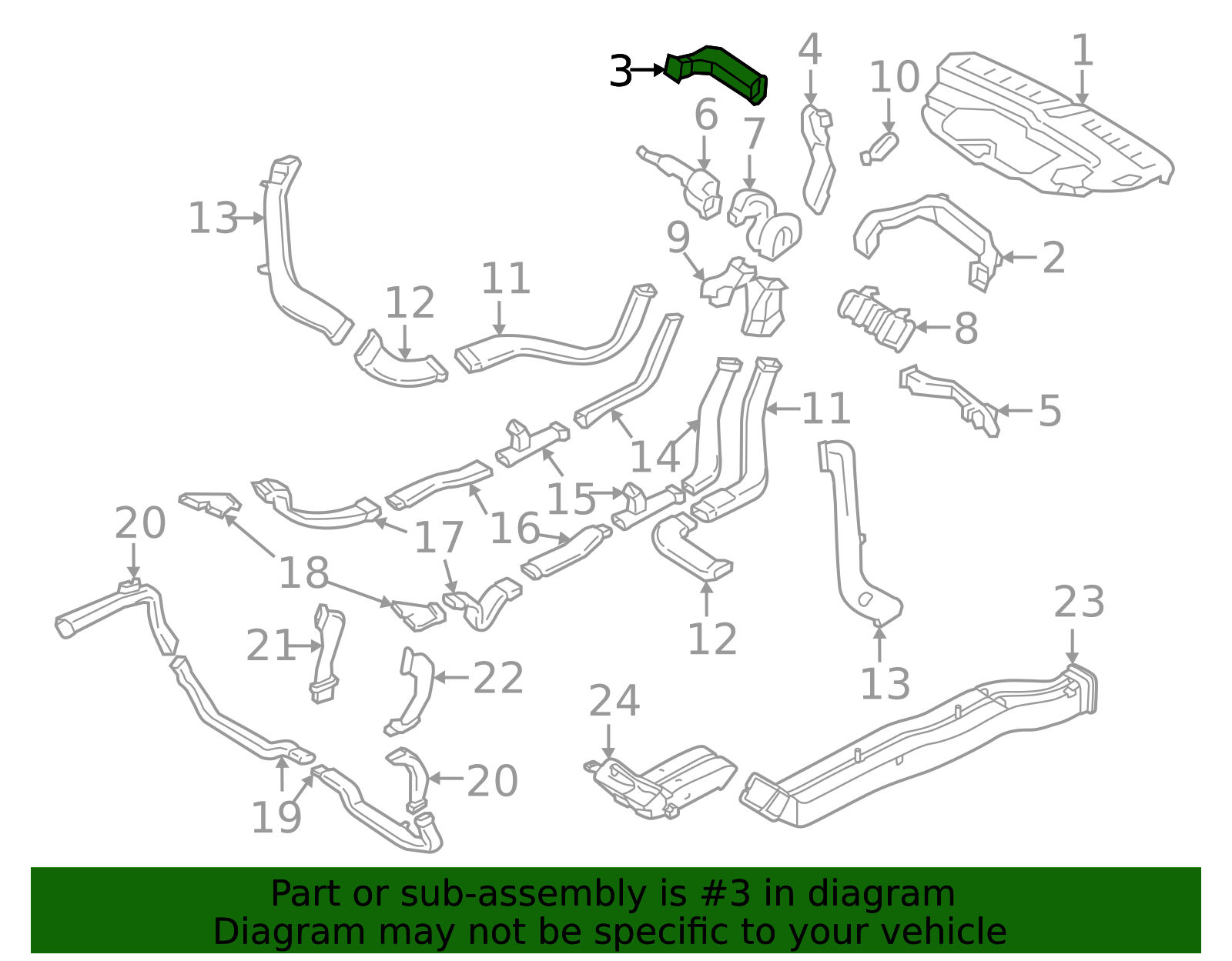 31442998 - Outer Duct - 2016-2020 Volvo XC90 | Volvo OEM Parts Direct
