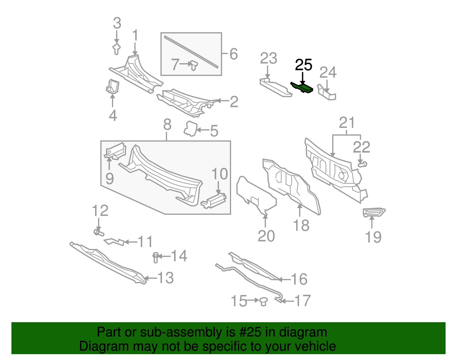 2008-2015 Scion xB Insulator Silencer 55213-12680 | Toyota Parts Center