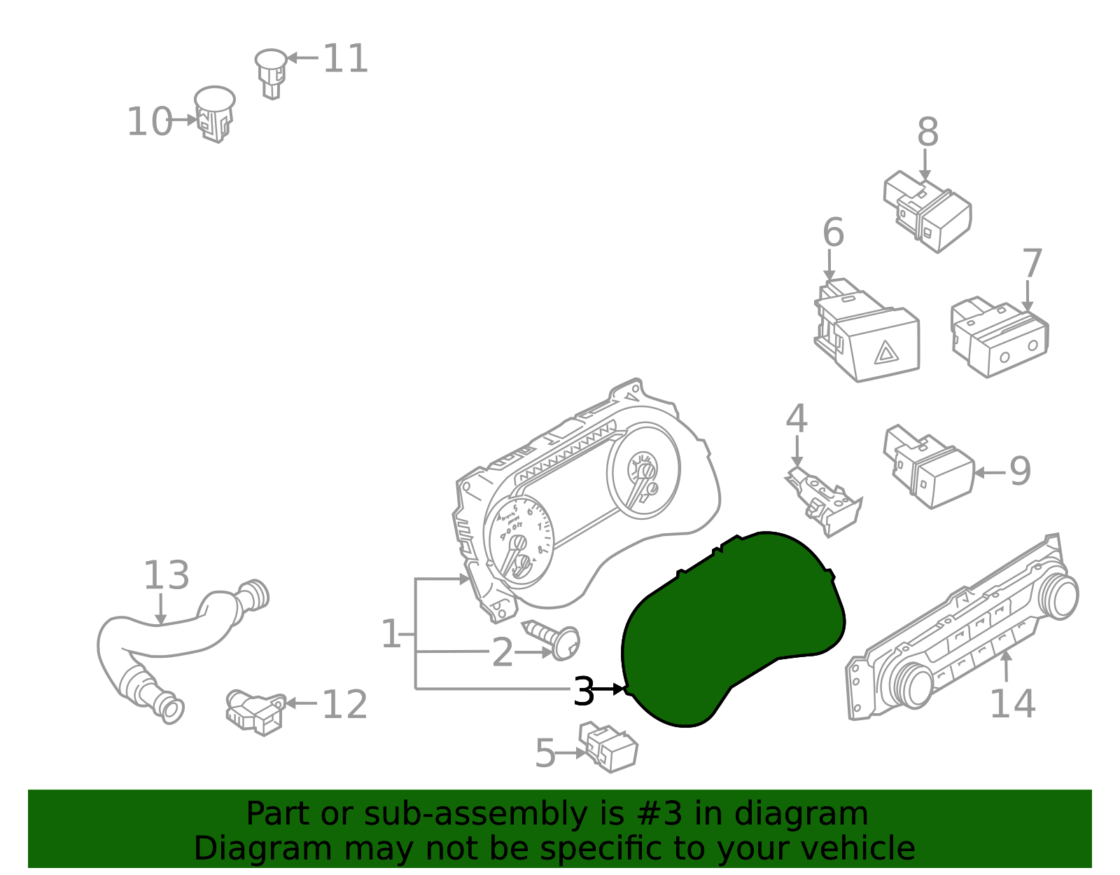 24813-6CA0A - Instrument Panel Lens 2019-2025 Nissan Altima | Official ...