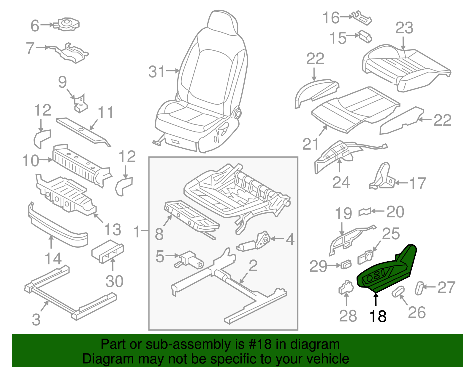 4M0-881-326-J-SF3 - Outer Finish Panel 2017-2019 Audi Q7 | Audi OEM Parts Guy
