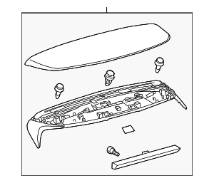 2010-2015 Lexus RX350 Spoiler Assembly 76085-0E914 | OEM Parts Online
