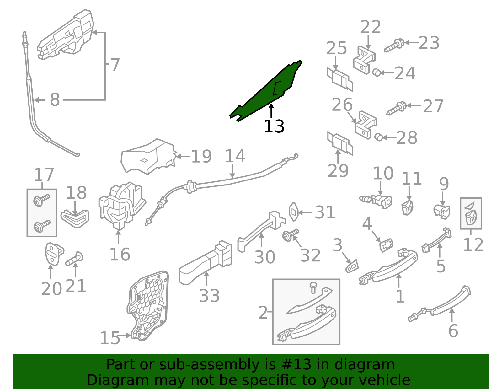 Interior Handle - Factory Grip and Function 4G0-837-020-A-4PK ...