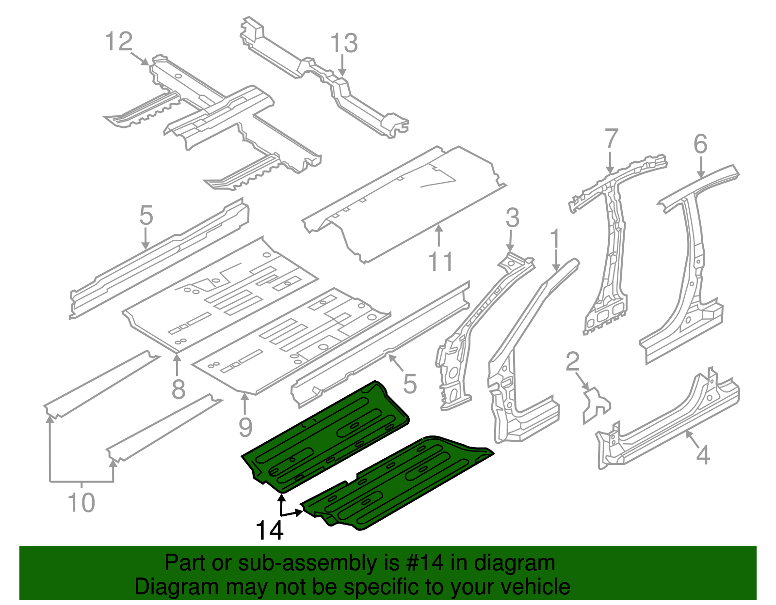 2014-2017 Hyundai Accent Under Cover 84145-1R000 | OEM Parts Online