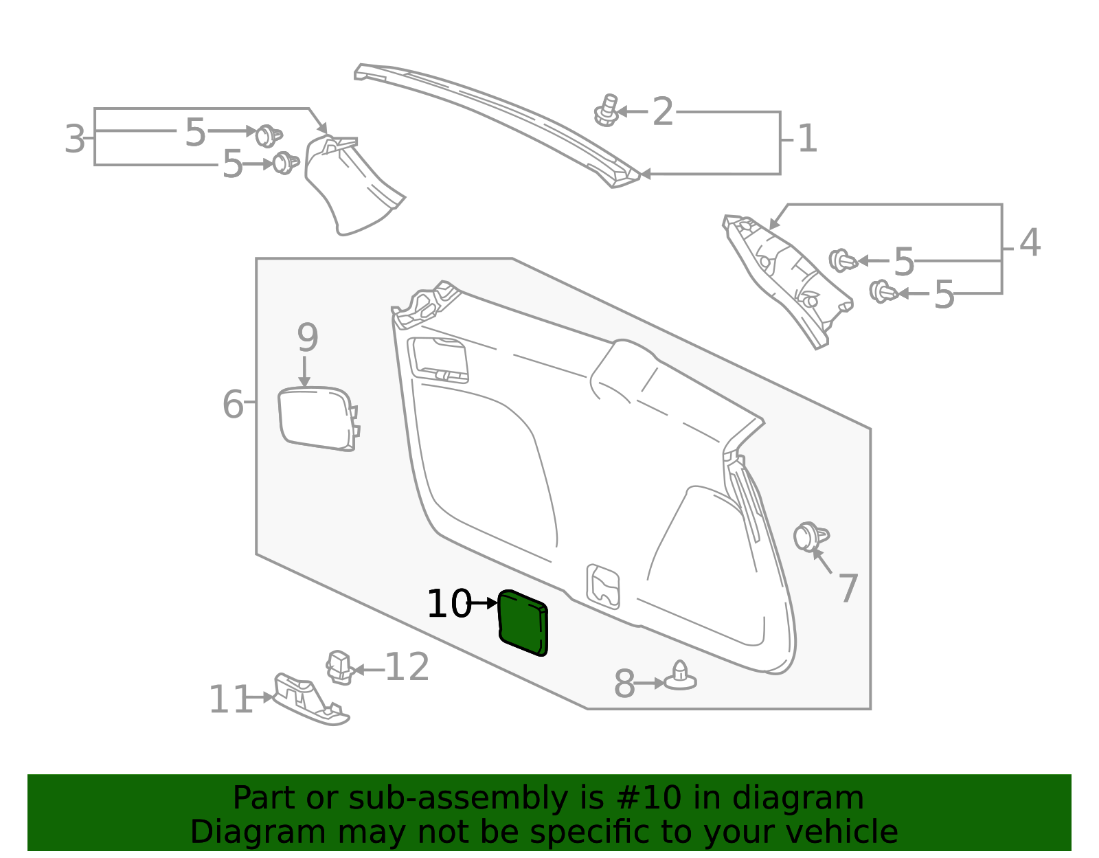 2017-2022 Honda CR-V Lift-Gate Trim Cover 84437-TLA-A01ZA | Honda ...
