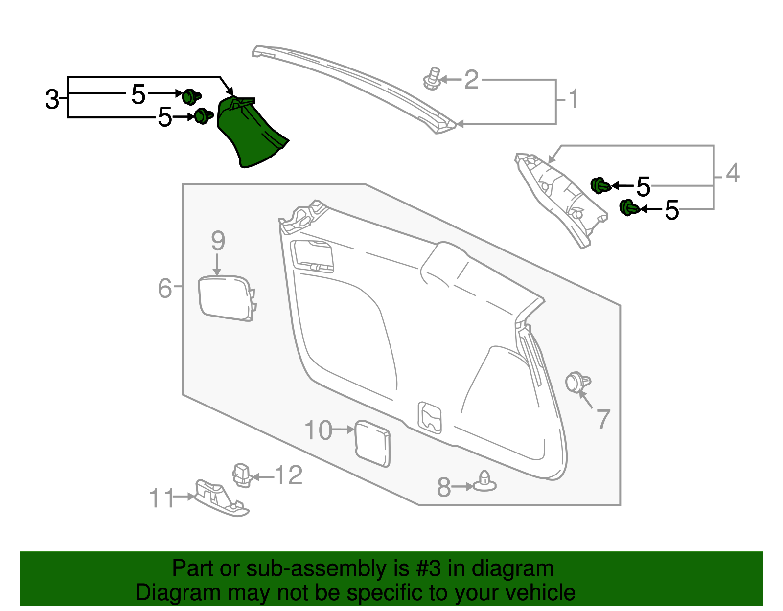 84435-TLA-A01ZA - Side Gate Trim 2017-2022 Honda CR-V | Honda Parts Online