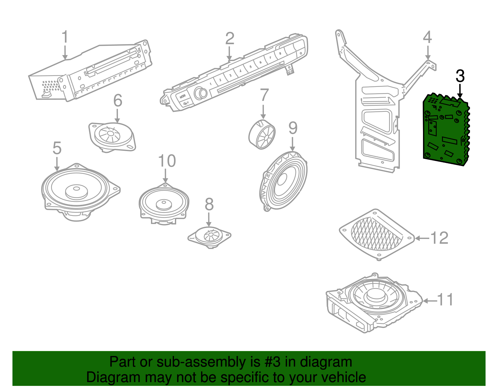 2018 BMW 2018 BMW - Amplifier 65-12-6-841-972 | BMW Parts Wholesale