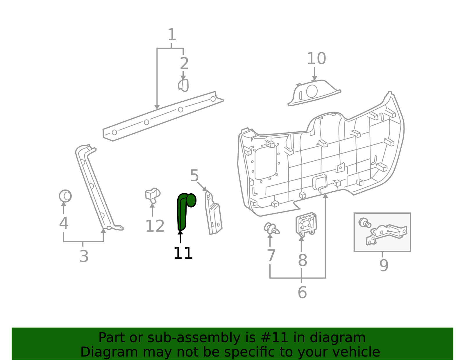74650-48020-B2 - High-Quality Liftgate Pull Handle for 2001-2013 Toyota ...