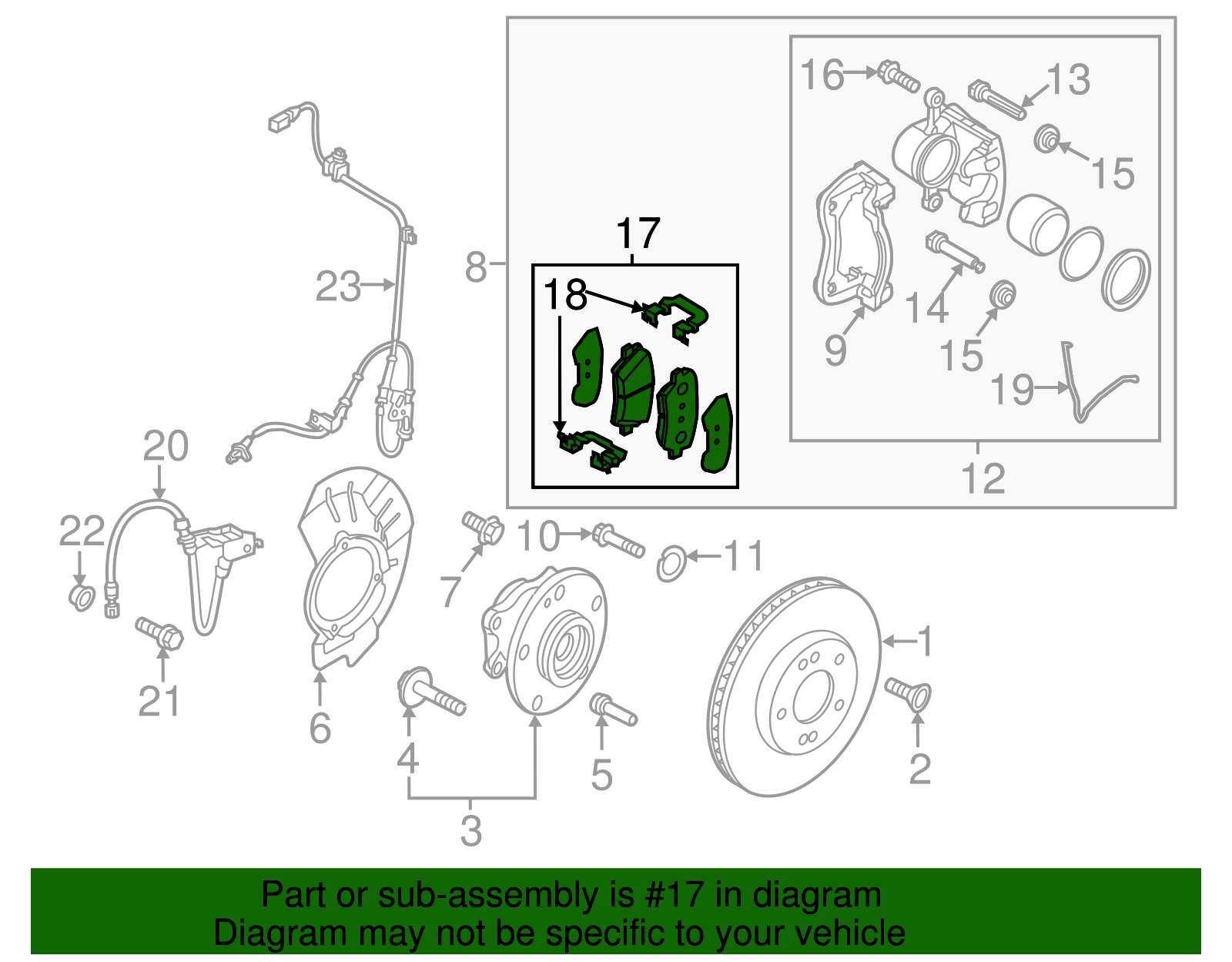 58101-G2A00 - Kia Brake Pads 2017-2022 Kia Niro | Performance Auto Parts
