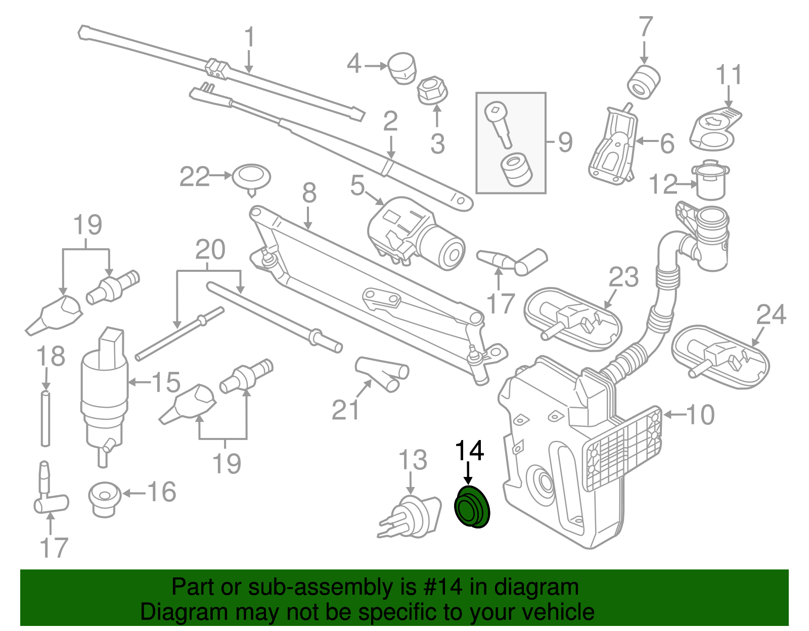 1998-2025 Volkswagen Level Sensor Seal 7M0-919-382 | OEM Parts Online