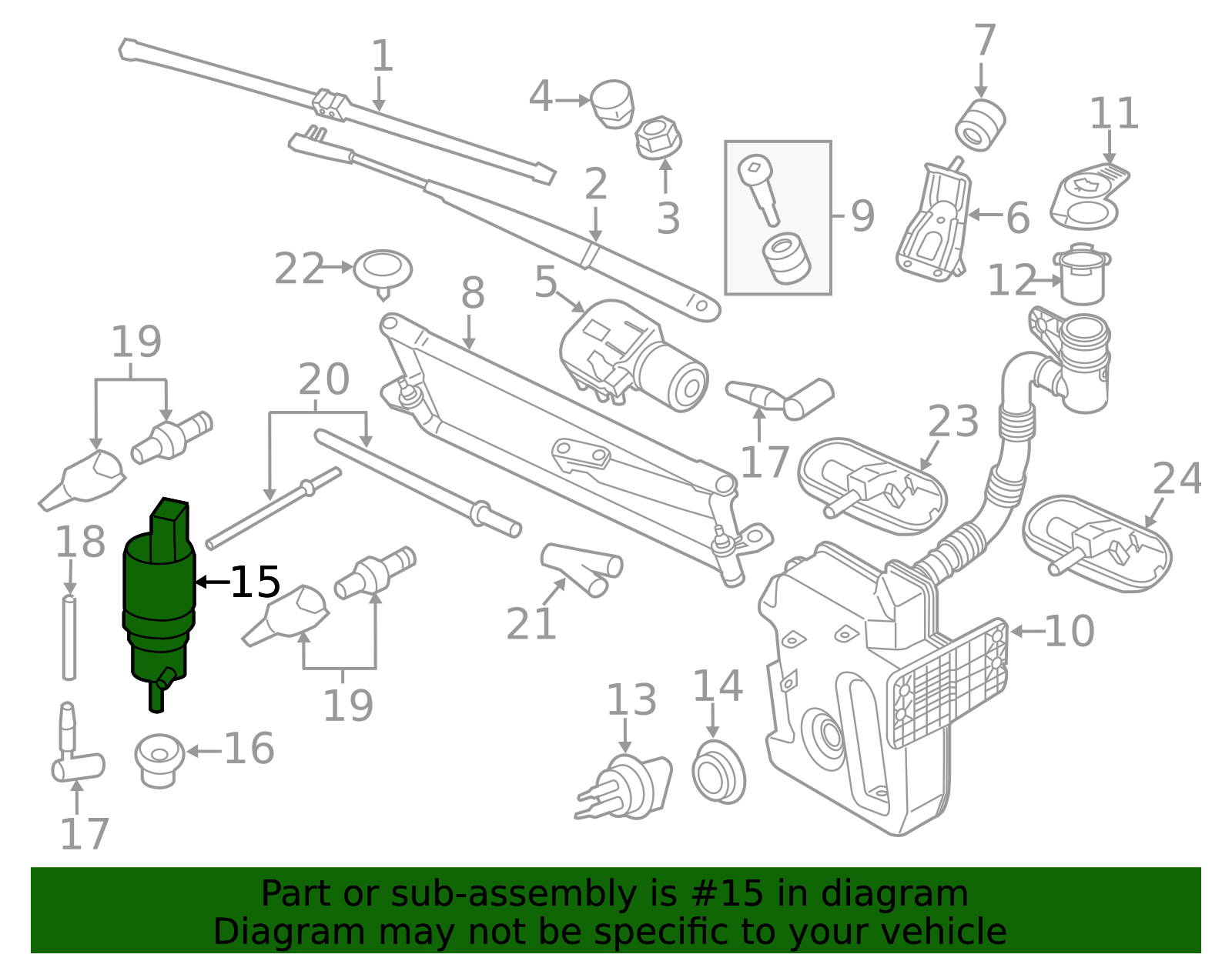 Washer Pump 1K5-955-651 | OEM Parts Online