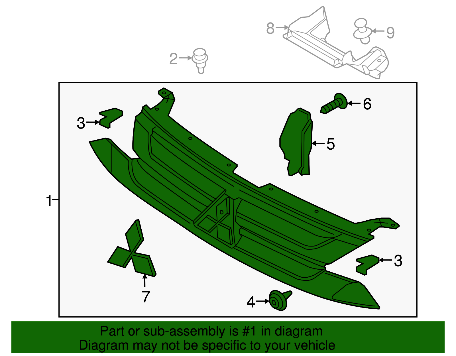 7450A638 Grille Assembly 2018 Mitsubishi Outlander PHEV | Mitsubishi ...