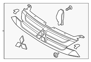2016-2018 Mitsubishi Outlander Grille Assembly 7450A967 ...