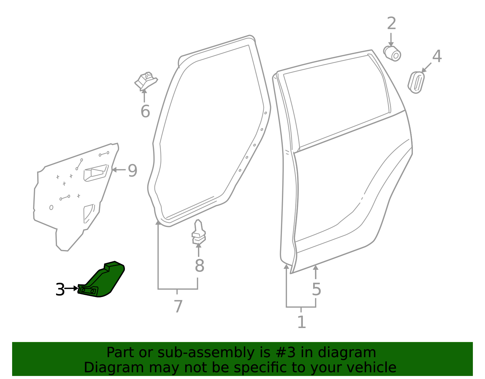 67898-02020 - High-Quality Door Stop for 2009-2013 Toyota Matrix ...